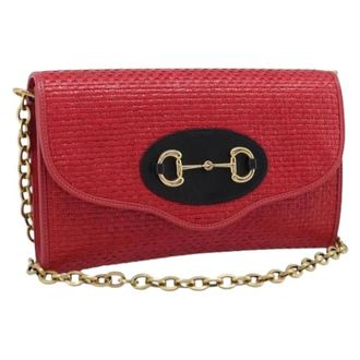 Gucci Sac bandouli&egrave;re vintage doccasion - Femme - Pre-owned - Rouge - Taille: ONE Size