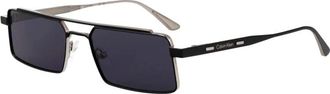 Calvin Klein Rechteckige Metallsonnenbrille - - Accessories - unisex - Schwarzk - ONE SIZE