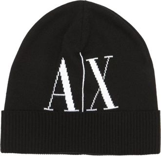 A|X Armani Exchange Femme, Accessoires, Noir, Taille: ONE Size Beanie