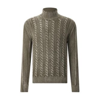 Dondup Zopfstrick-Rollkragenpullover - - Knitwear - Herren - Gr&uuml;n - L
