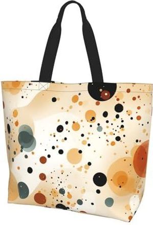 Generic Jolies Taches Brunes Sac Cabas L&eacute;ger Tote Bag Grand Sac Courses Pour Travail Shopping Quotidienne