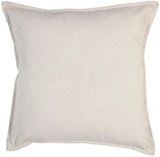 HOME MAISON Kissen Uni Abziehbar, Polyester, Elfenbeinfarben, 45 x 45 cm