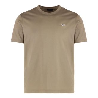 Paul & Shark Rundhals-Baumwoll-T-Shirt - - Tops - Herren - Beige - XL