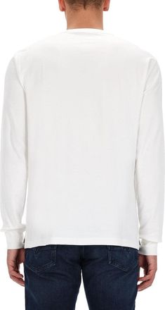 Diesel Embroidered Logo Cotton T-Shirt - White