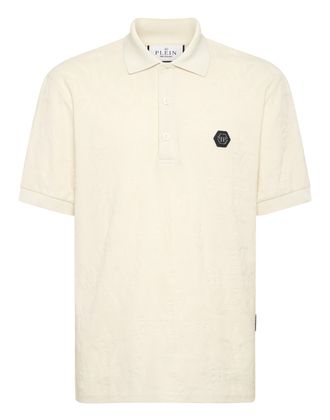 Philipp Plein Polo T-Shirt Jacquard Crest