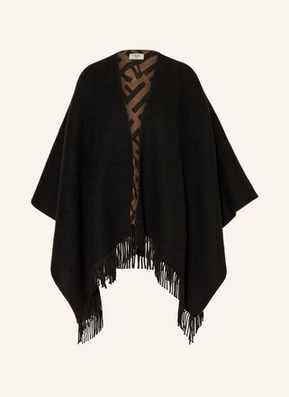 Fendi Poncho Mit Cashmere braun
