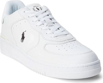 Ralph Lauren Polo Ralph Lauren Masters Court Flache Sportschuhe f&uuml;r Herren, wei&szlig;, 44 EU