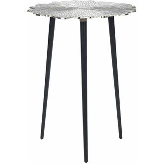 Beliani Beistelltisch PUHOI Metall Silber