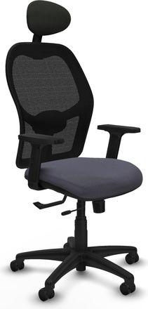 Piqueras y Crespo Drehstuhl f&uuml;r das B&uuml;ro, mit 2D-Armlehnen, h&ouml;henverstellbarer Lendenwirbelst&uuml;tze und festem Kopfteil, ausgestattet mit Syncro/Traslack und Schneidescha