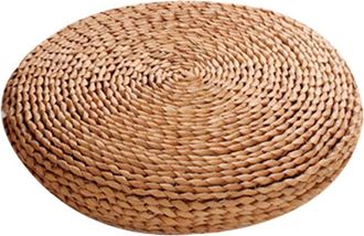 Generico Tatami-Kissen, Meditationskissen, Bodenkissen, Tatami-Bodenkissen, gemütliches rundes Sitzkissen, gewebt, Heimzubehör, Sitzkissen für Yoga-Räume