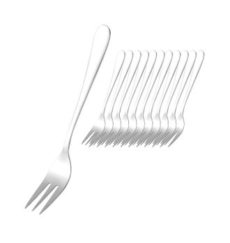 Esmeyer 156-121 Kuchengabel Set Modell, Silber