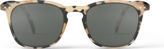 Izipizi Shape E Unisex Sonnenbrille aus Kunststoff in der Farbe Light Tortoise-Soft Grey Lenses 100% UV-Schutz, Ma&szlig;e: 14,5cm x 14cm x 4,6cm, SLMSEC69_00