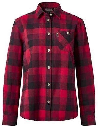 Pinewood Wildmark, Chemise en Flanelle Femme, Surchemise &agrave; Carreaux, Coton bross&eacute;, Coupe Classique