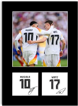 Generic Foto-Poster Florian Wirtz und Jamal Musiala Fußballspieler Deutschland 2024 Geschenk für Fans und Fans
