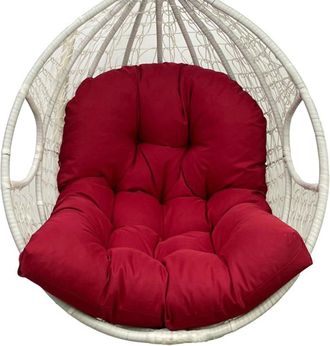 Generic Hängekorb Hängestuhl Rückenkissen Hängesesselkissen Auflage für Polyrattan Rattan Hängeschaukel Polster Hängekorb Schaukelkissen Rückenkissen für Häng