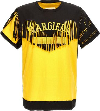 Maison Margiela t-shirt &agrave; design superpos&eacute; - Jaune