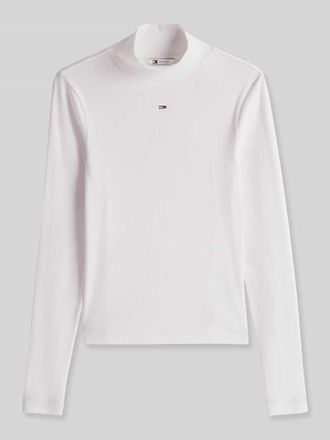 Tommy Jeans Slim Fit Langarmshirt mit Mock Neck