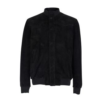 low brand Homme, Vestes, Noir, Taille: XL Camoscio Fondo Maglia