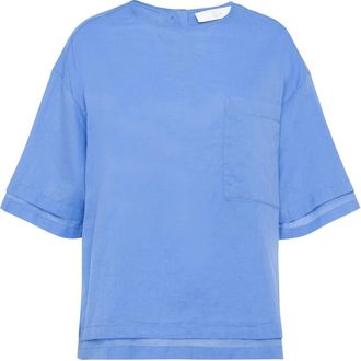 Tela Femme, Tops, Bleu, Taille: 36 FR Camicia Papavero