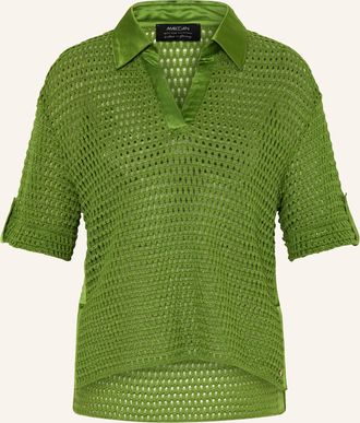 Marc Cain Strickshirt Mit Glitzergarn gruen