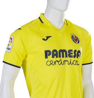 Joma Villarreal CF Offizielles Match-Shirt Erste Ausstattung 22/23, Kurze Arme, Unisex, Gelb, S