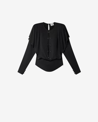 Isabel Marant Blouse Brema - Femme - Noir - Taille34 - Marant &Eacute;toile