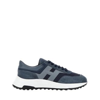 Hogan Homme, Chaussures, Bleu, Taille: 44 EU Baskets en daim bleu avec mousse &agrave; m&eacute;moire de forme