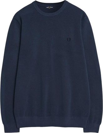 Fred Perry Homme, Sweatshirts et sweats &agrave; capuche, Bleu, Taille: XL Pique Stitch Pullover