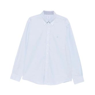 Brooks Brothers Button-Down-Hemd mit gesticktem Logo - - Shirts - Herren - Blau - XL