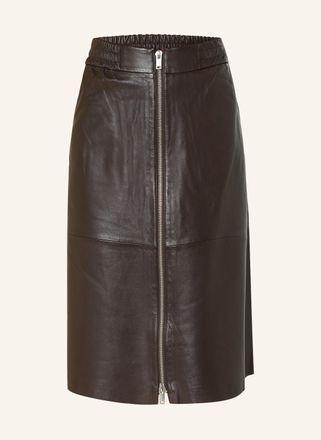 BA&SH Ba&Sh Lederrock Pona braun