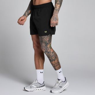 MyProtein Short tiss&eacute; MP Training 5 homme - Noir/Citron vert clair - XS