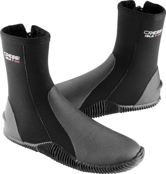 Cressi Schwimmbrille mit Silikonband Hohe Stiefel, Schwarz, 5 | US Lady 6
