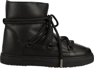 INUIKII Botte de neige en cuir pleine fleur - Femme - Chaussures - Noir - Taille: 36 EU