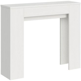 Itamoby Console extensible 90x25/181 cm Fr&ecirc;ne Blanc Slick