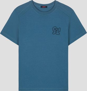 Jott T-shirt col rond homme en coton Bleu jeans Pedro mono - Taille 3XL