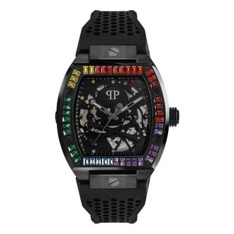 Philipp Plein unisex, Accessoires, Noir, Taille: ONE Size The $keleton Rainbow Watch