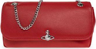 Vivienne Westwood Umh&auml;ngetasche mit Logo - - Bags - Damen - Rot - ONE SIZE