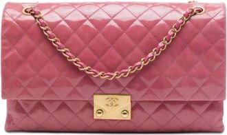 Chanel Sac bandouli&egrave;re Pre-owned en cuir verni - Femme - Pre-owned - Rose - Taille: ONE Size