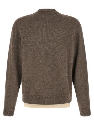 Maison Margiela Mens Brown Virgin Wool Cardigan Clothing