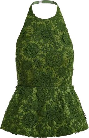 Essentiel Jarot Lace Halter Top - - Blouses & Shirts - Damen - Gr&uuml;n - M