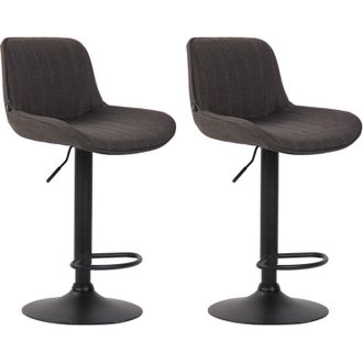Clp D&eacute;finir 2 selles Structure noire en tissu rond en tissu diff&eacute;rentes couleurs colore : gris fonc&eacute;