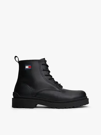 Tommy Hilfiger Bottes en cuir crantées à lacets