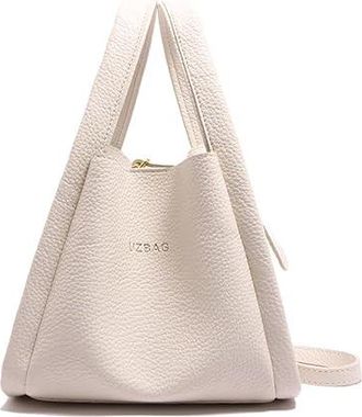 Generic Sac à bandoulière en cuir synthétique de grande capacité pour femme, sac à bandoulière simple pour lécole, le travail, le shopping, les voyages, usage