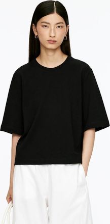 Arket ALBA Kastiges T-Shirt -Schwarz