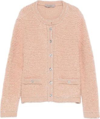 D.exterior Femme, Pulls, Beige, Taille: 40 FR Gilet en Tricot