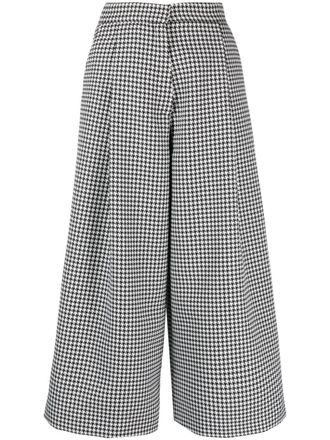 Viktor & Rolf Hose mit Hahnentrittmuster - Schwarz