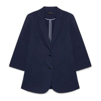 Fiorella Rubino Blazer mit Dreiviertel&auml;rmeln - - Jackets - Damen - Blau - 4XL