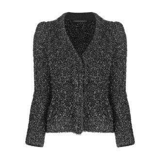 Alberta Ferretti Virgin Wool Cardigan - - Knitwear - Damen - Schwarzk - L