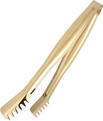 BESTONZON 4 Stück Mini Zange Gold, Zuckerzange Goldene Servierzange Mini Zangen Für Lebensmittel, Edelstahl Eiszange Set, Edelstahl Eiswürfelzange, Eiszange Set