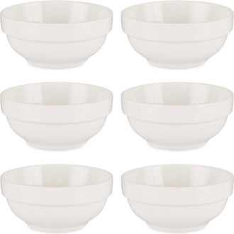 San Ignacio Set mit 6 Schalen, Porzellan, wei&szlig;, f&uuml;r Snacks, Kollektion VESSIA